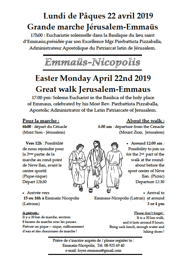 Easter Monday Walk to Emmaus - IT | Christian Information Center